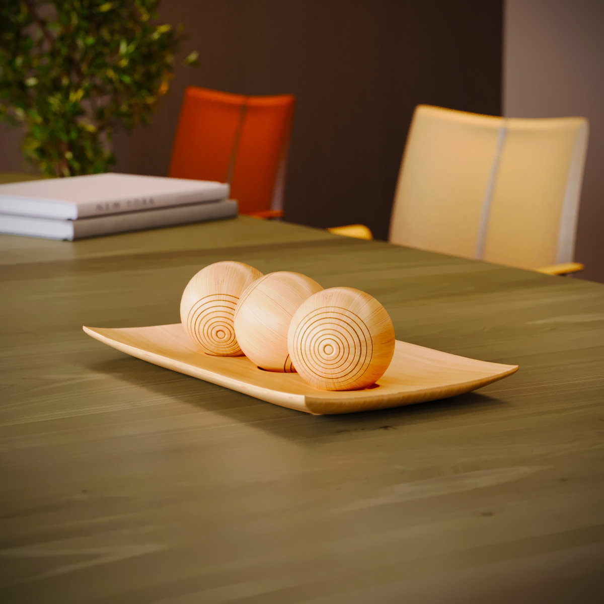 Creative Scents Harmony Tray Orb Set - Decorative Coffee Table Decor Trays For Wedding ...